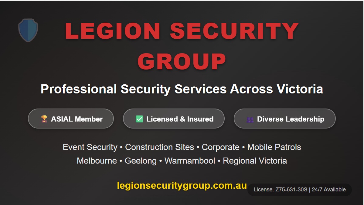 Security Services Victoria | ASIAL Licensed | Legion Security